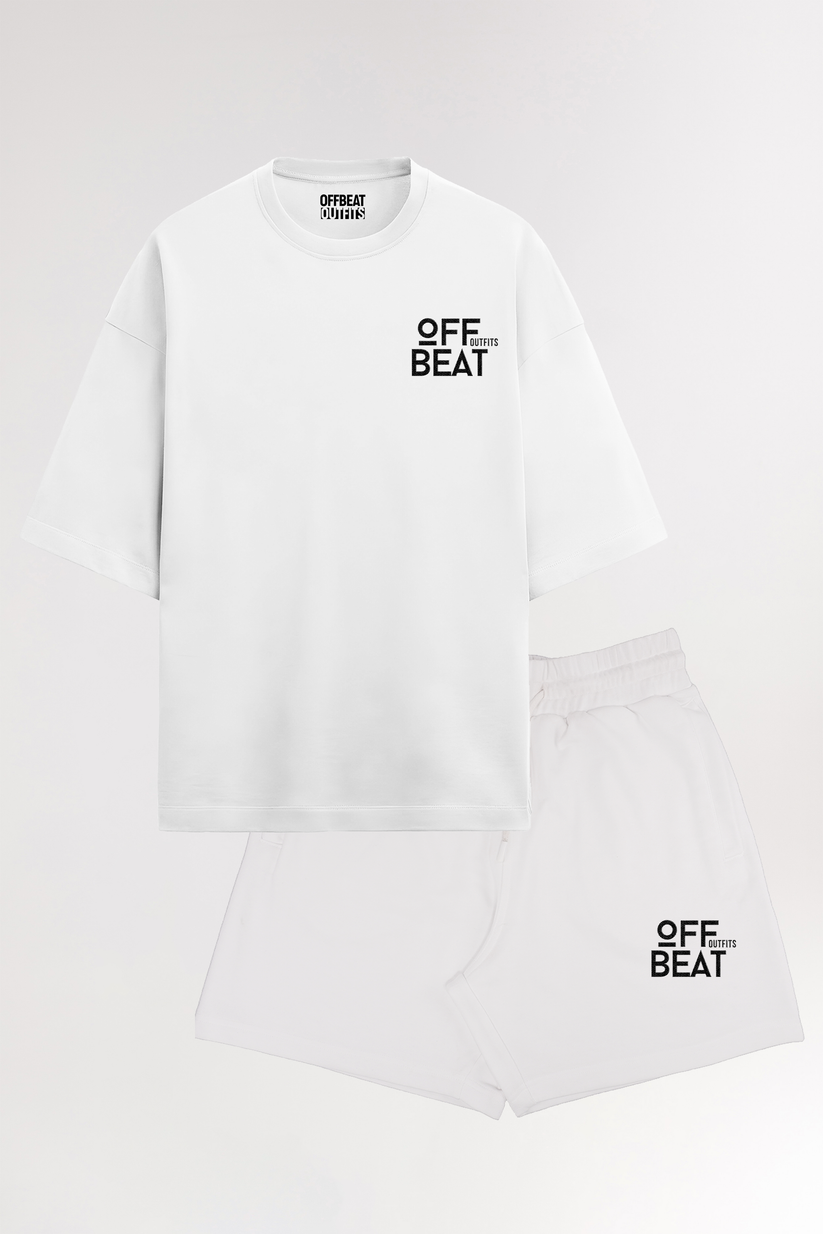 White Oversized Co-ord set | Unisex – OFFBEAT OUTFITS